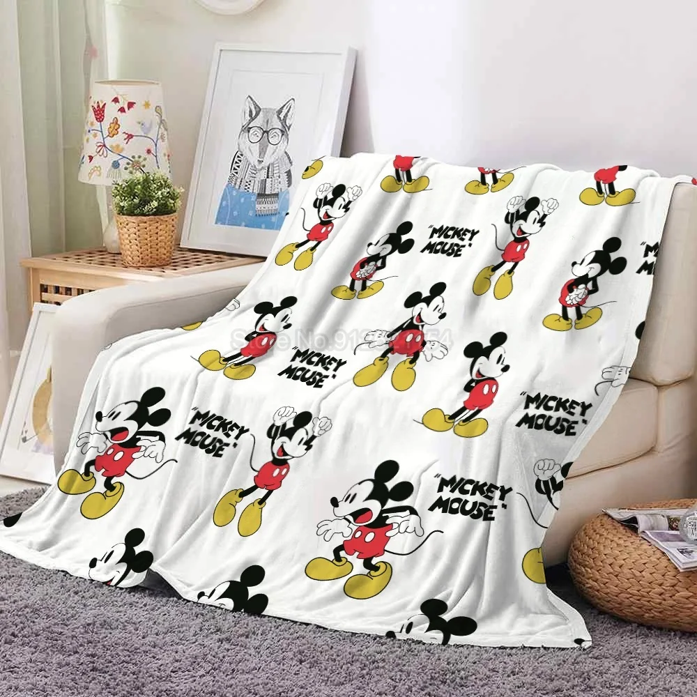 Disney-Cartoon-Mickey-Mouse-Blanket-Kids-Gifts-Soft-Flannel-Summer ...