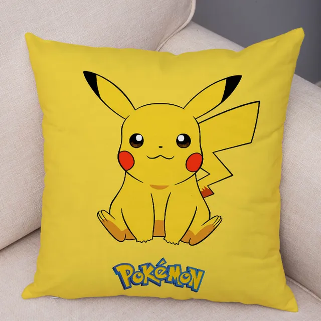 Classic Game Pokemon Pikachu Cushion Cover Decor Colorful Cartoon ...