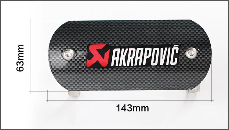 Motorcycle SC Akrapovic gp project Exhaust Muffler Cover Carbon Fiber ...