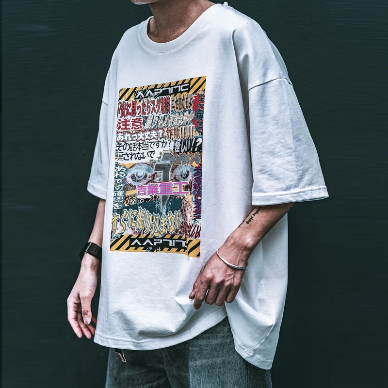Hip Hop Oversize camiseta hombres 2020 Streetwear Harajuku Camiseta de ...