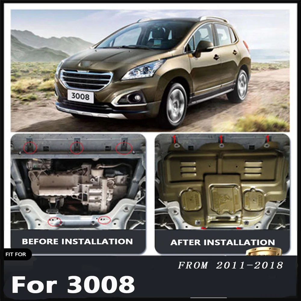 1pcs-for-Peugeot-3008-Engine-Splash-Guards-Shield-Mud-Flaps-Fender-2011 ...