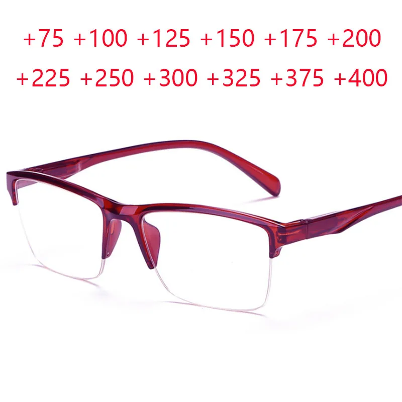 Unisex Reading Glasses Presbyopic Eyeglasses Full Frame +75/+100/+125 ...