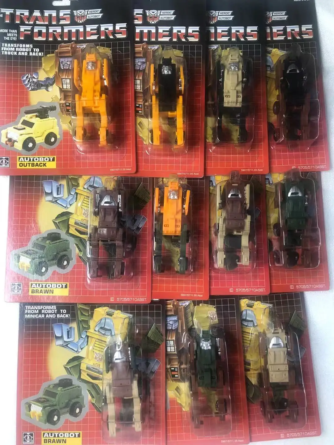 Transformers G1 Reissue Special Color Outback And Brawn Black/Brawn ...