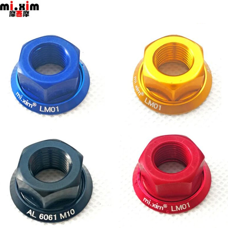 Axle Hub Nut 2-Pack Mountain Bike Axle Nuts - M8 (5/16") Replacement Hub Shaft Gears For Front ...