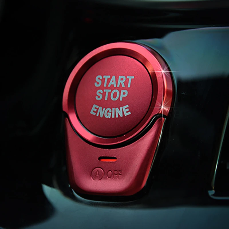 3PCS-Auto-Engine-Start-Stop-OFF-Button-Cover-Ring-Decoration-Car ...