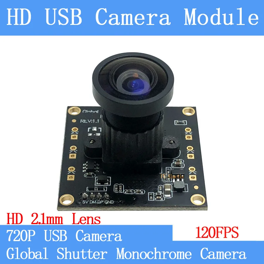 32*32mm 30FPS 120FPS Monochrome USB Camera Module Global Shutter High ...