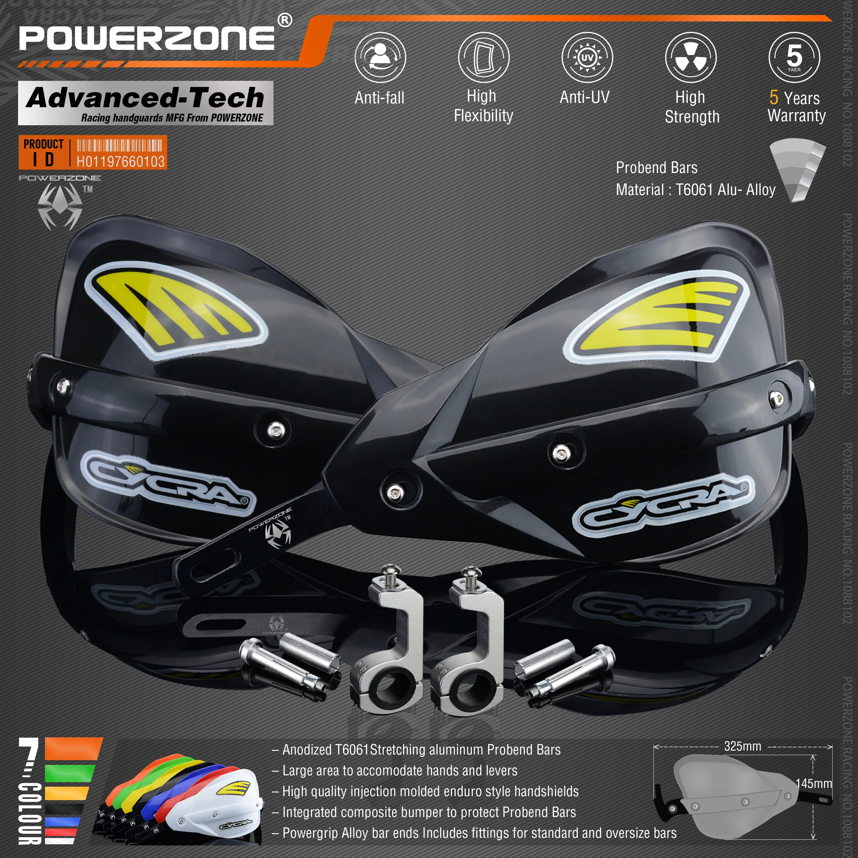 Powerzone-Probend-Handguards-For-Honda-KTM-ADV-EXC-EnduroHusqvarna-TE ...