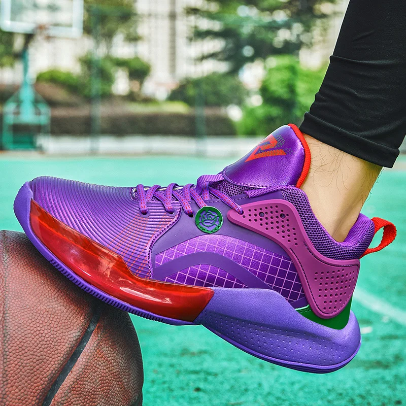 Alta superior roxo tênis de basquete para os homens superstar tênis de ...