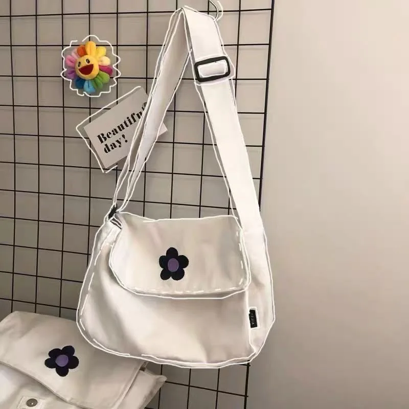 Canvas Diagonal Cross Bag Youth Fashion Casual Version Ladies Large ...