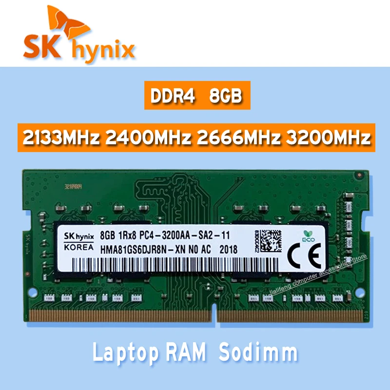 Sk Hynix Ddr4 8gb 2133mhz 2400mhz 2666mhz 3200mhz Ram Sodimm Laptop Memory Pc4 2133p 2400t 2666v ...