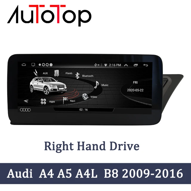 AUTOTOP Right Hand Drive Car Multimedia Android 10.0 ForAudi A4 A4L B8 A5 2009-2017 RHD Radio ...
