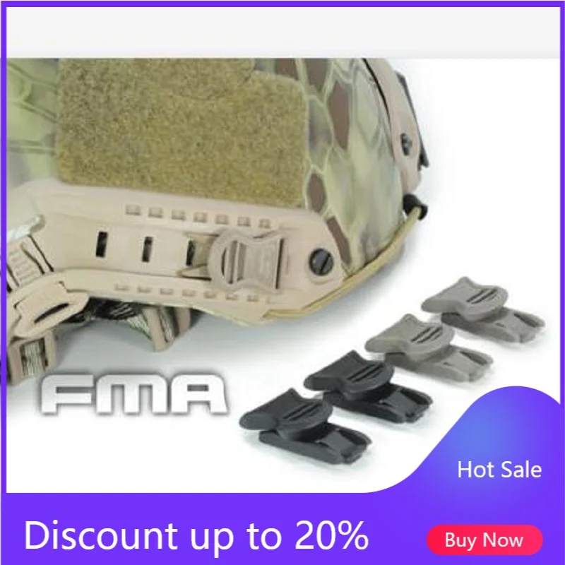 New-FMA-Goggle-Strap-Swivel-Clips-19mm-Wide-Helmet-Rail-Mount-sport-BK ...