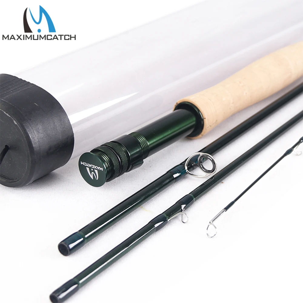 Maximumcatch 3-10wt Fly Rod 9ft 4pieces Medium-fast Graphite Im8 Fly ...