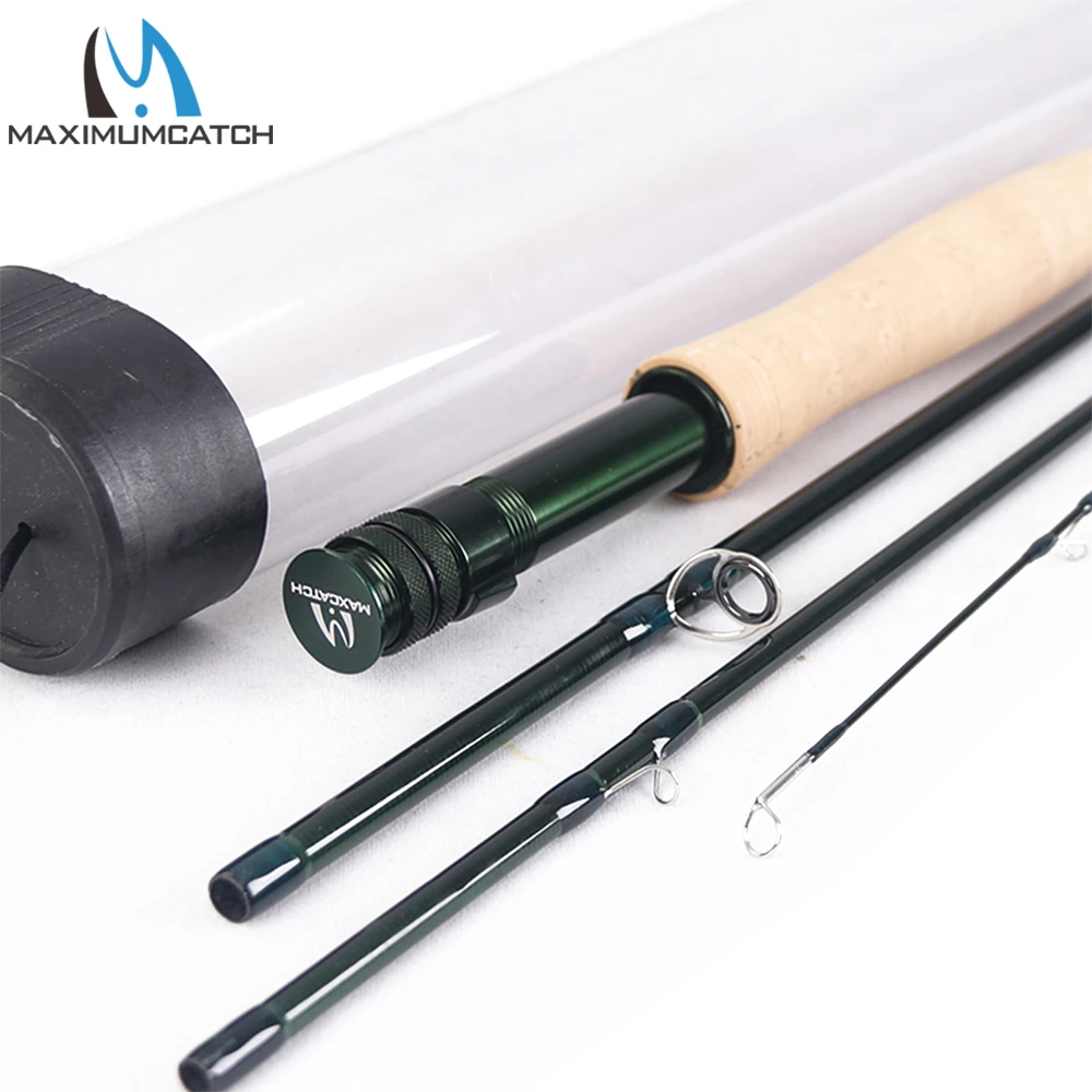 Maximumcatch 3-10wt Fly Rod 9ft 4pieces Medium-fast Graphite Im8 Fly ...
