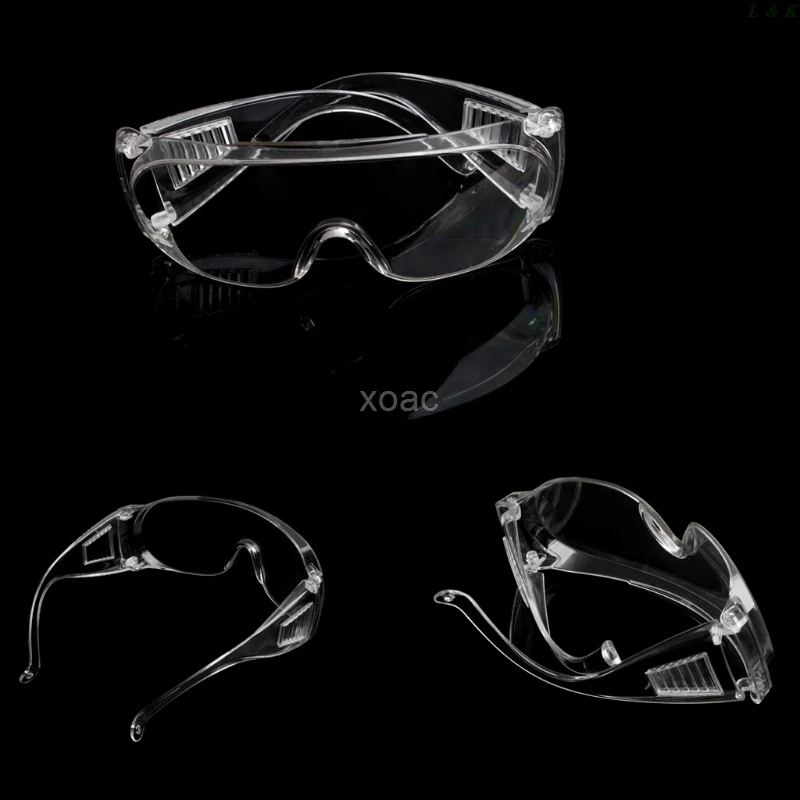 Best Clear Vented Safety Goggles Eye Protection Protective Lab Anti Fog ...