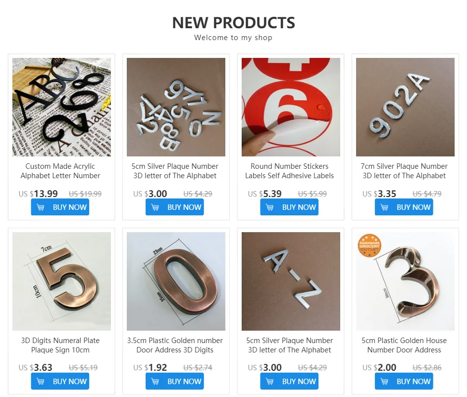 PLAQUE DE PORTE,1--Autocollant de Plaque numérique à chiffres 3D ...