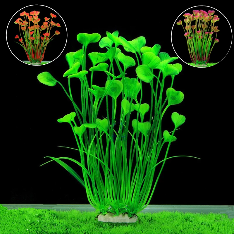 Beautiful Artificial Plants Aquarium Decoration Plastic Submersible ...