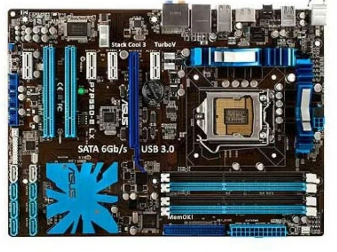 P7P55D E LX original used Desktop motherboard DDR3 LGA 1156 16GB P55 ...