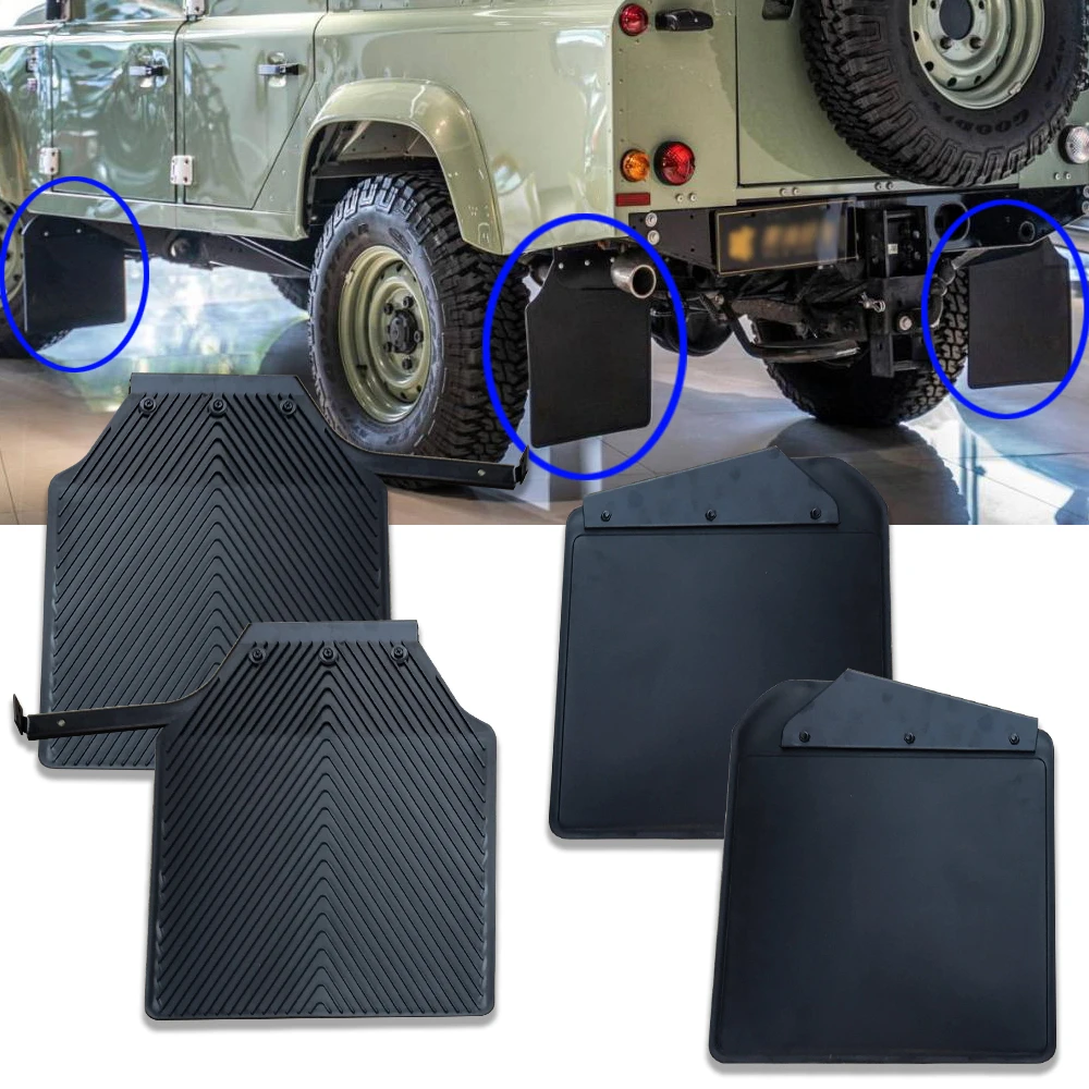 Front Rear Mud Flaps For Land Rover Defender 110 Mudflaps Splash Guards ...