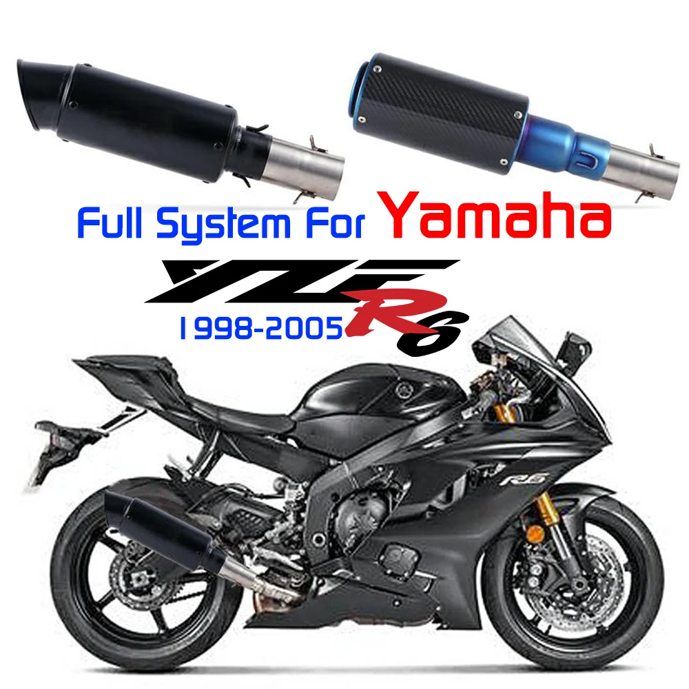 Slip On For Yamaha R6 Yzf R6 2006 2014 Middle Link Pipe With Db Killer