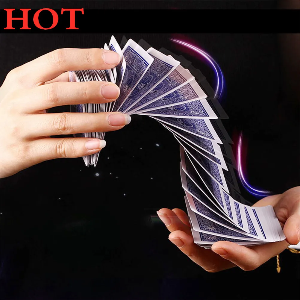방수 카드 장난 트릭 Prop Gag Poker Acrobatics 폭포 카드 소품 Magic Electric Deck ...