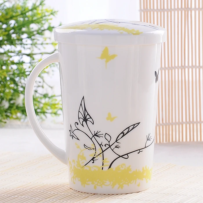 Tazas coreanas creativas De alta capacidad para parejas, tazas modernas ...