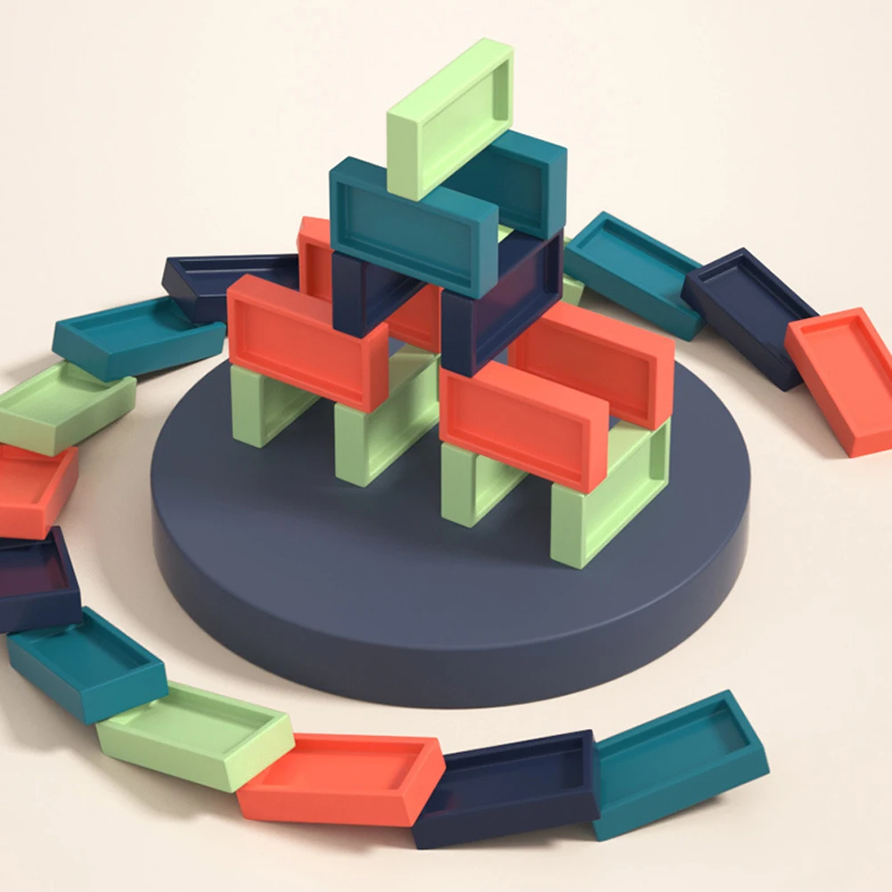 Domino Train or Domino Blocks, Domino Building and Stacking Toy ...