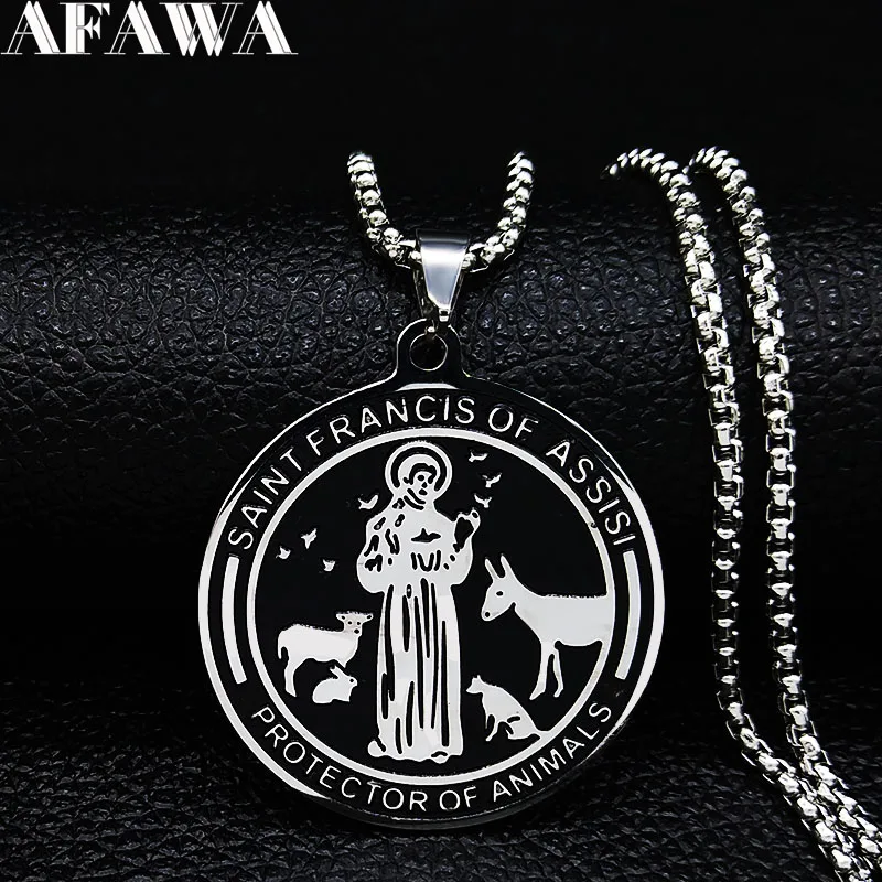 SAINT FRANCIS OF ASSISI PROTECTOR OF ANIMALS Stainless Steel Church ...