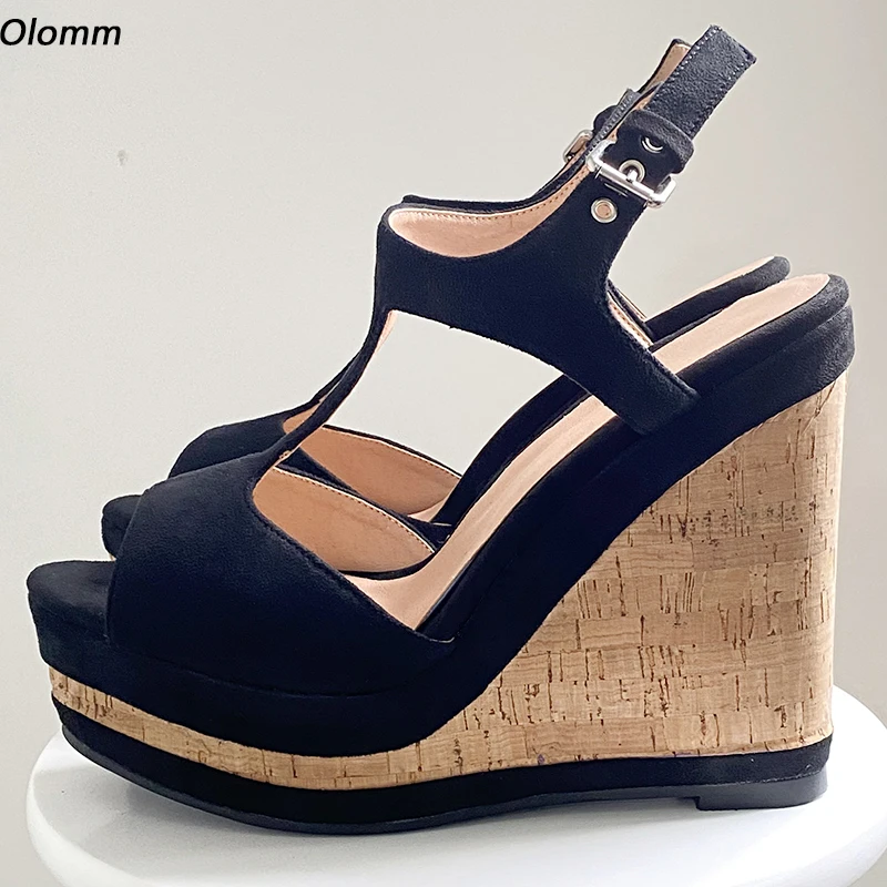 Olomm-Real-Photos-Handmade-Women-T-Strap-Sandals-Faux-Suede-Wedges ...