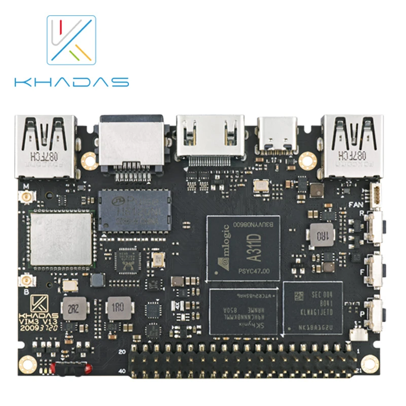 Amlogic A311d Single Board Computer With 5.0 Tops Npu Ai Tensorflow X4 Cortex-a73 X2 A53 Cores ...