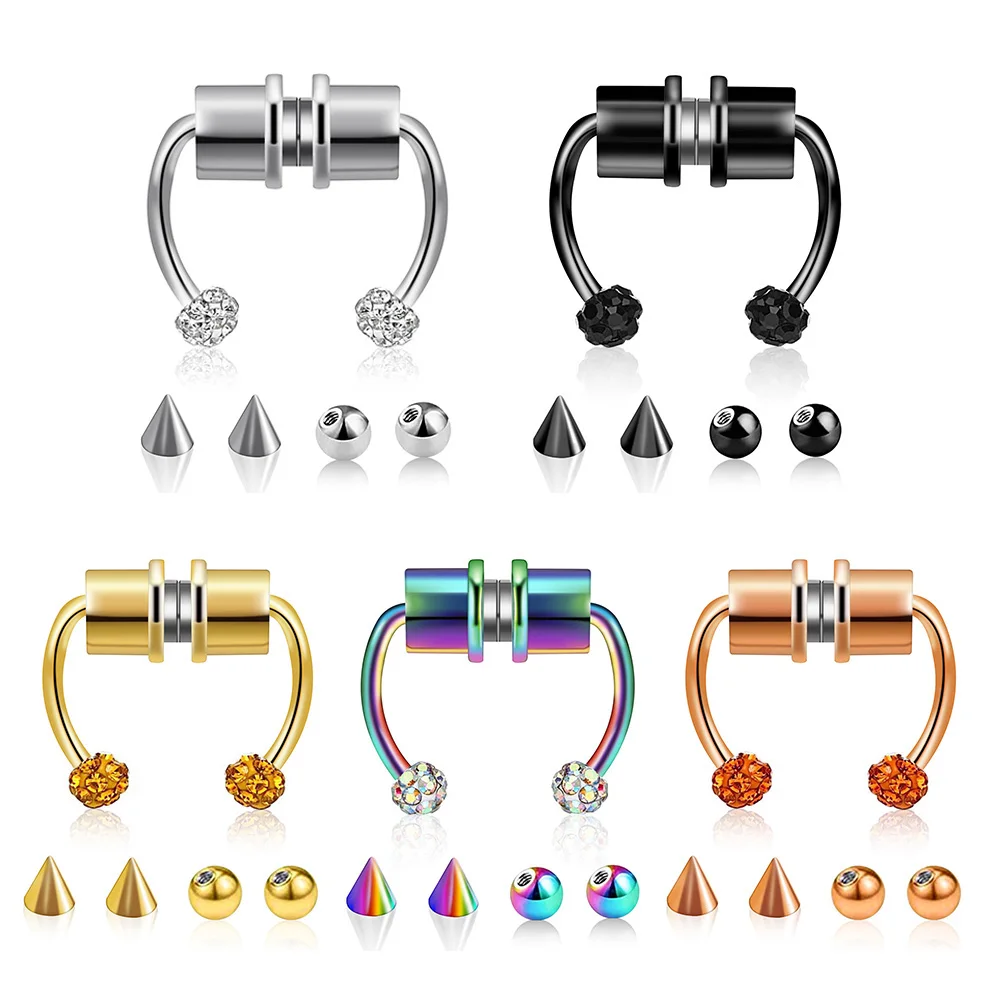 New-Fake-Piercing-Nose-Ring-Alloy-Nose-Piercing-Hoop-Septum-Rings-For ...