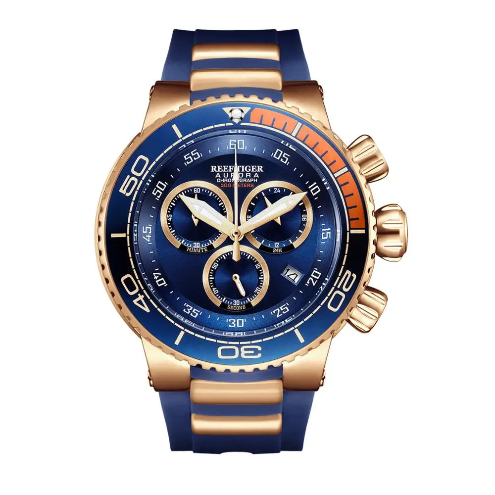 Reef Tiger reloj de pulsera deportivo para hombre, cronógrafo de cuarzo ...