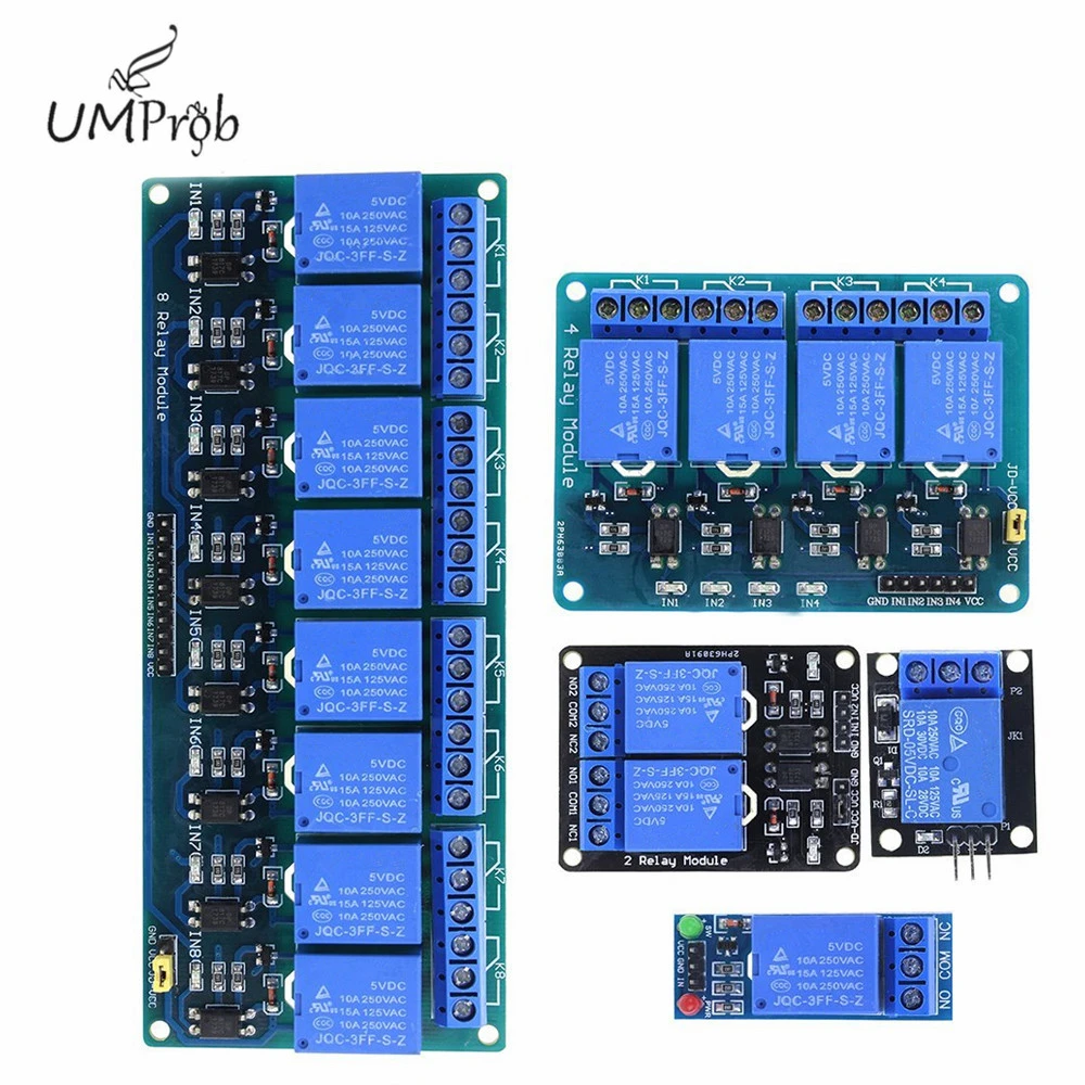 5V 12V 1 2 4 6 8 Channel Relay Module With Optocoupler Relay Output 1 2 4 6 8 Way Relay Module ...