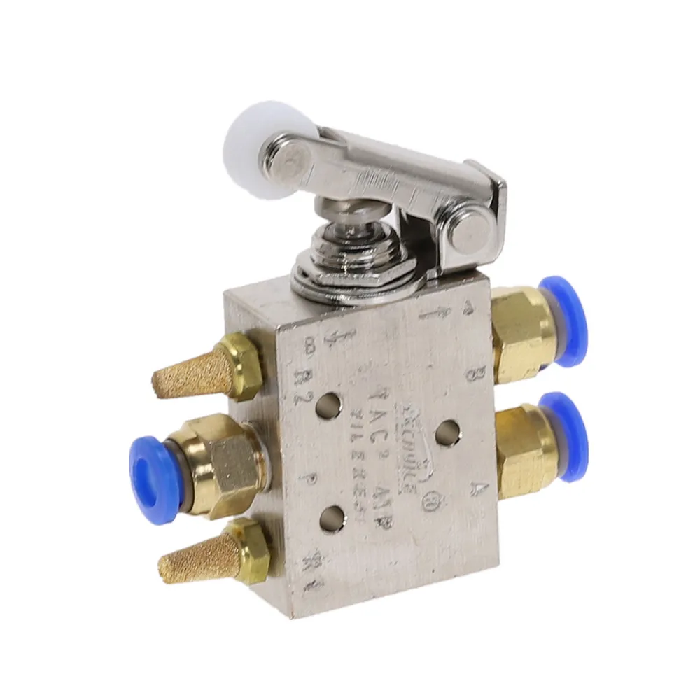 Pneumatic-2-Position-5-Way-Spring-Return-Push-Button-Air-Valve-TAC2-41P ...