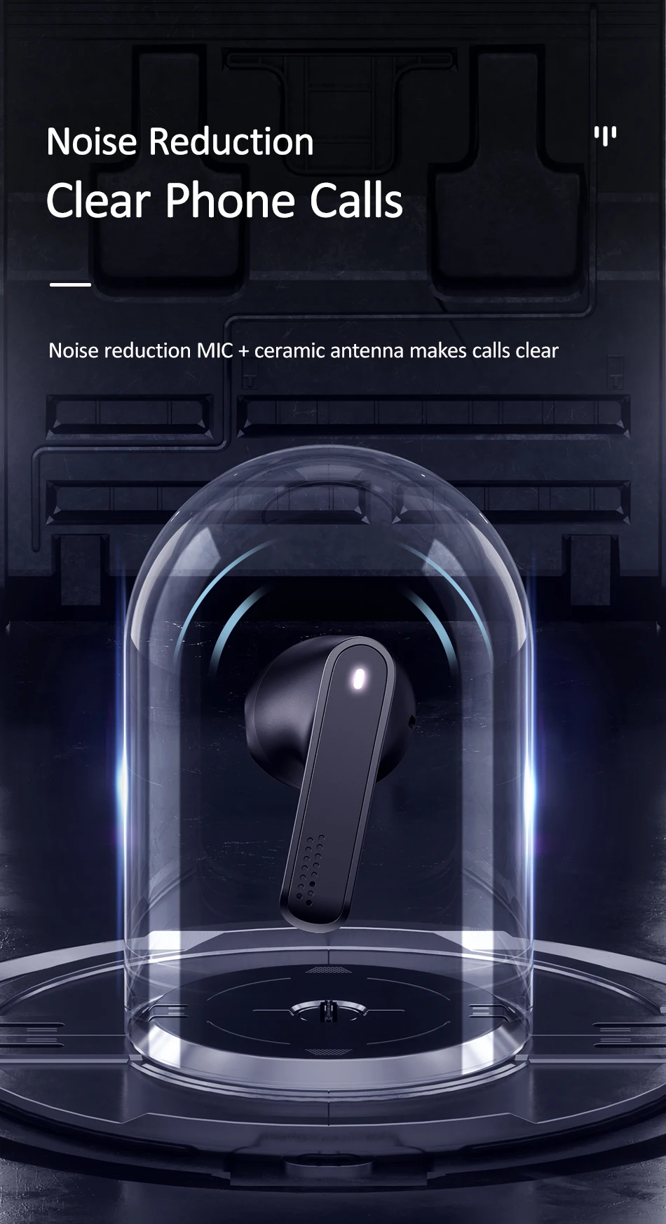 USAMS ANC TWS True Wireless Earphones BT 5.0 Smart Touch