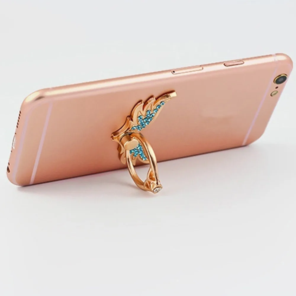 eCos Angel Wings 360 Degree Metal Finger Stand Rotating Grip Ring ...