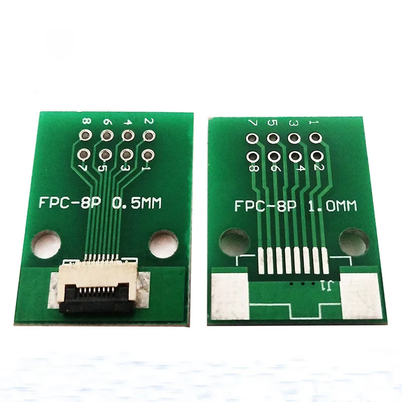 5PCS FPC 8PIN adapter board FFC to 2.54 DIP Welded 0.5 pitch FPC ...