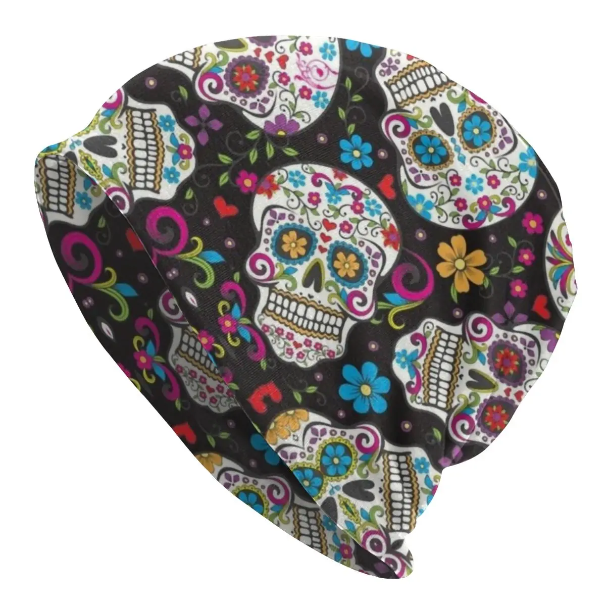 Winter Warm Bonnet Homme Knitted Hats Cool La Calavera Catrina Mexico ...