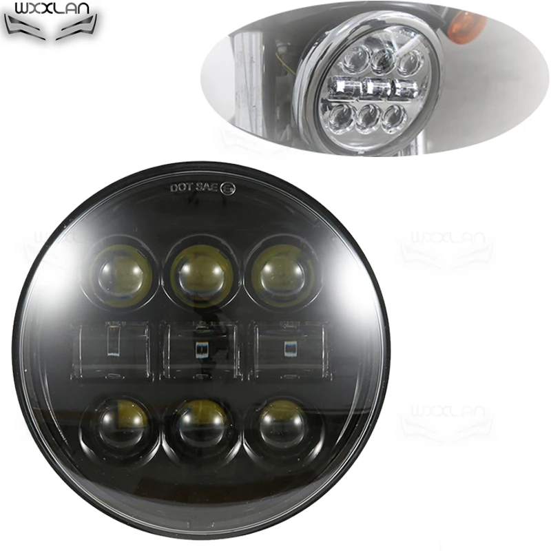 Car assembly 5.75 Inch LED Headlight 5 3/4" led Hi/Lo Beam Motorbike ...