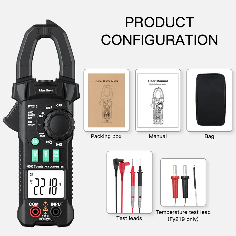 Ammeters Multimeter CM82A Auto Clamp Meter Pince Multimetre AC/DCpinza ...