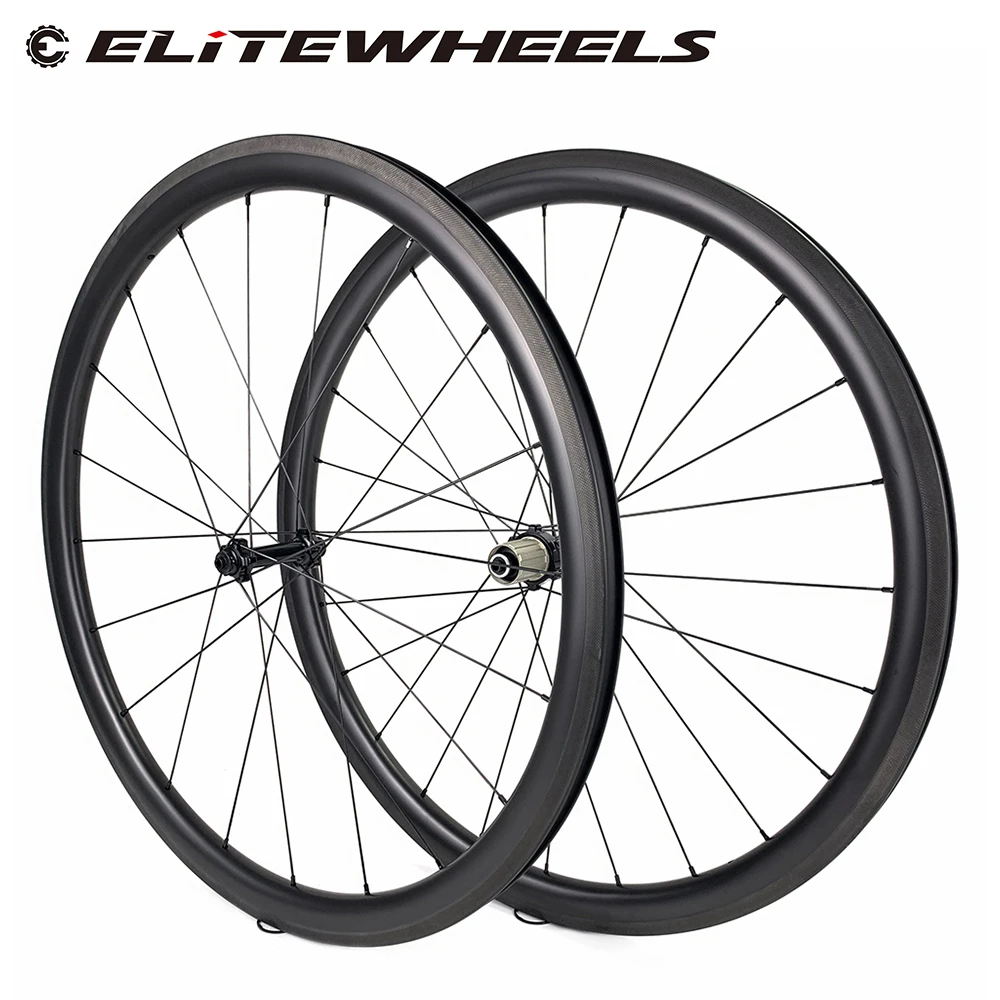 Elitewheels Super Light Weight 700c Road Bike Carbon Wheels Aero ...