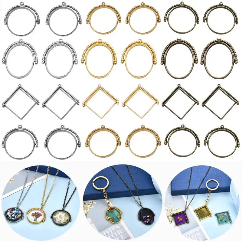 Bezels Jewelry Making Chains | Pendant Base Jewelry Making | Bezel ...