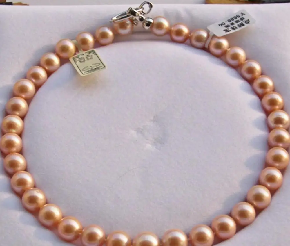 Collar de perlas naturales 100% auténticas para mujer, collar redondo ...