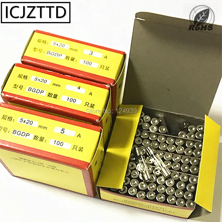 100pcs-box-Glass-Fuse-tube-5x20mm-F5A-5A-Quick-Blow-Fuses-5X20-F5AL250v ...
