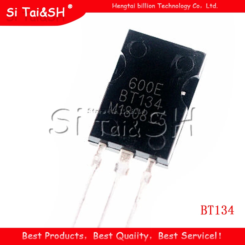 10pcs free shipping BT134 600E BT134 BT134 600 600V 4A Triacs RAIL ...