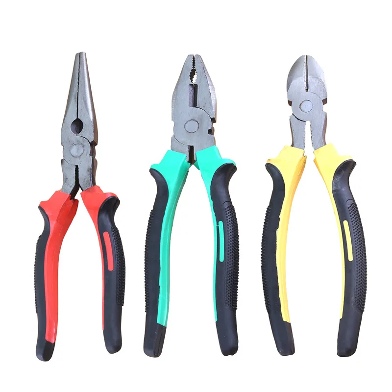 Tool Pliers 6 Inch / 8 Inch Labor-saving Wire Cutters Flat Mouth Multi ...