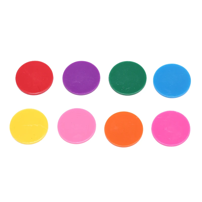 9-Colors-25mm-100Pcs-Lot-Plastic-Poker-Chips-Token-Fun-Family-Club ...