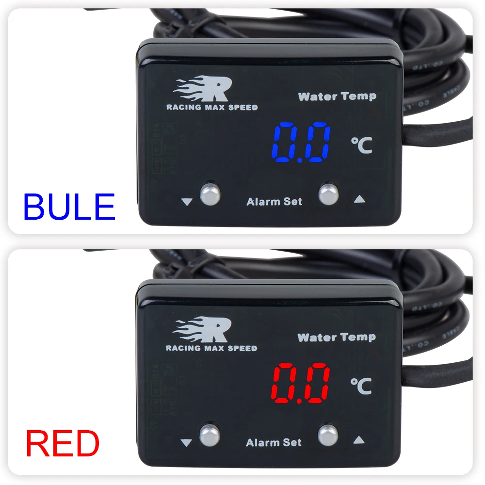 12v-Dc-Auto-digital-water-temp-Meter-red-display-Square-water ...
