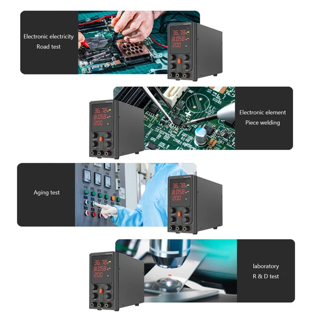 USB DC Laboratory 30V 5A Regulated Lab Power Supply Adjustable EU/US ...