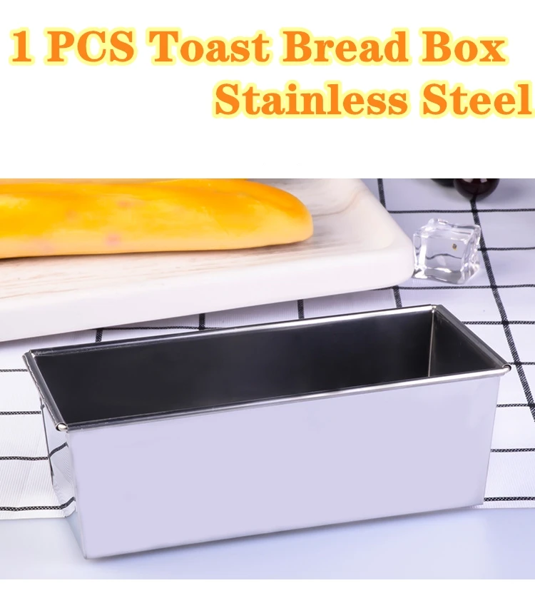 Toast-Bread-Box-Nonstick-Rectangular-Plate-Loaf-Bread-Stainless-Steel ...